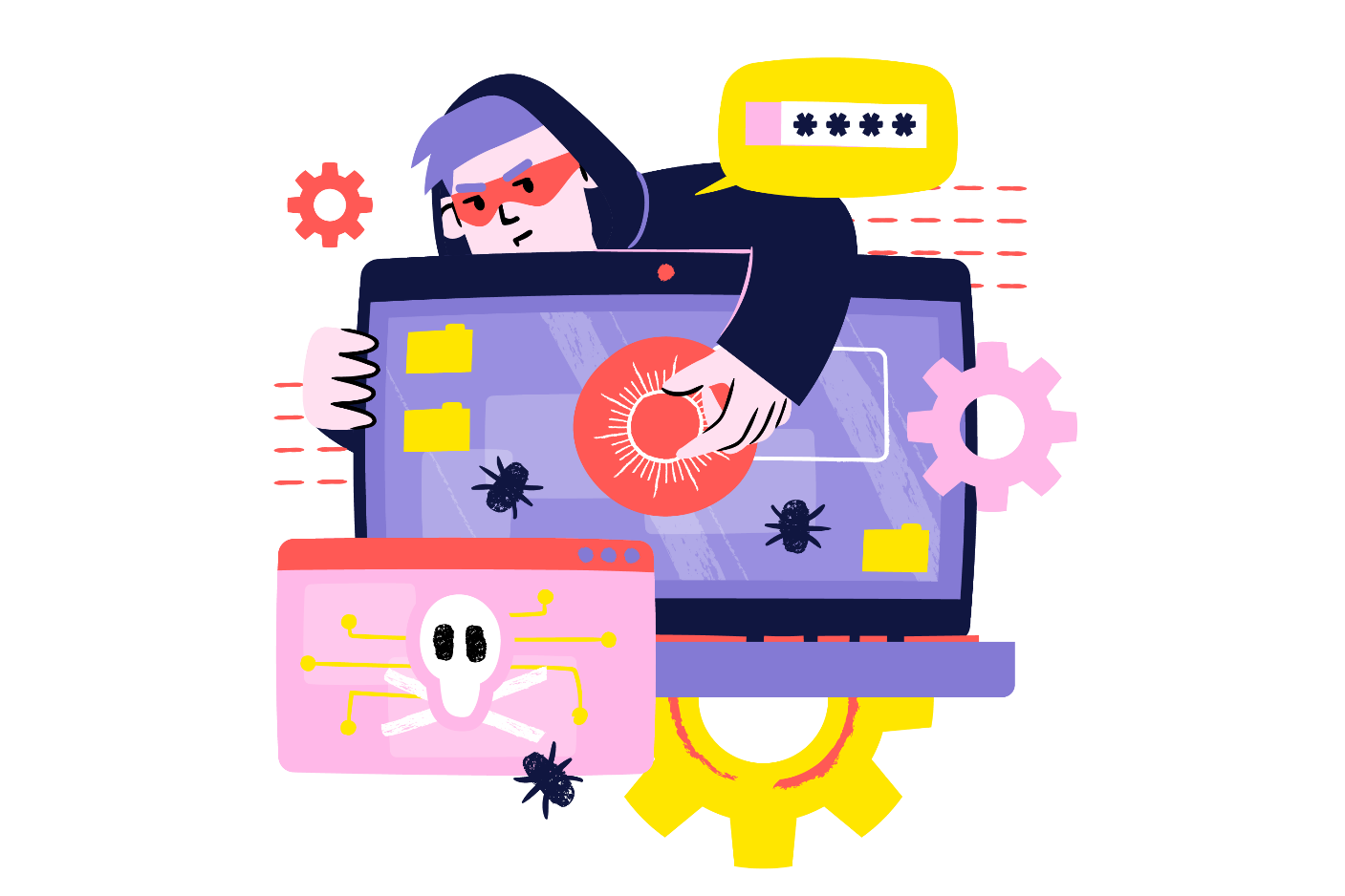 Hacker Exploiting Blog